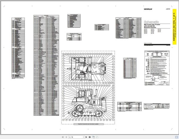 Caterpillar Track-Type Tractor D6T LAY Operators Service Manual Schematics