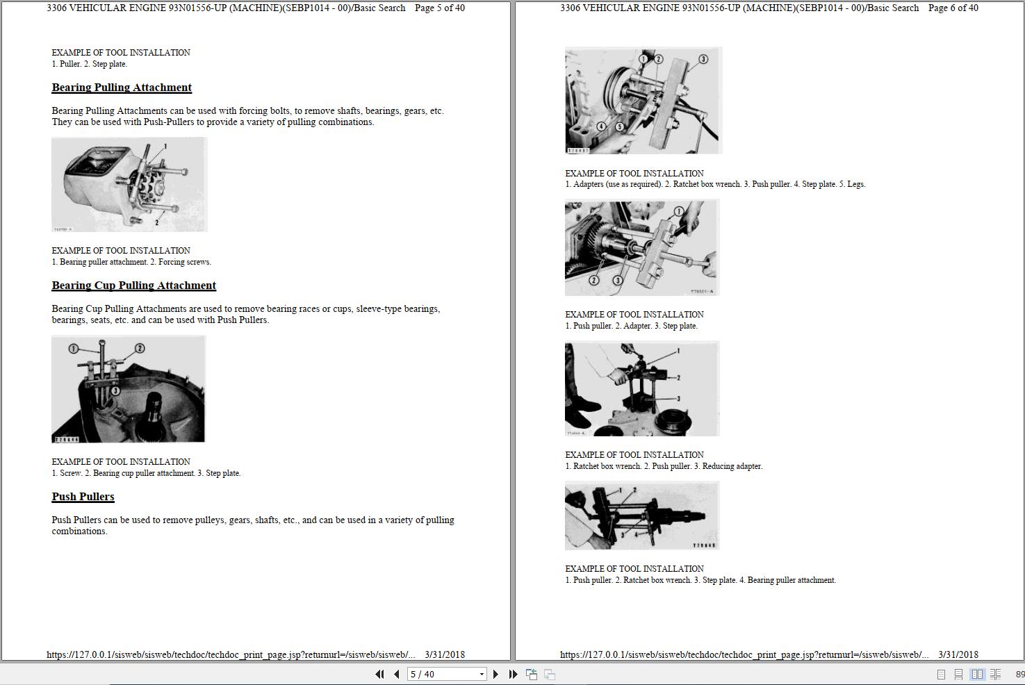 Caterpillar Track-Type Tractor D7F 93N Operators Maintenance ...