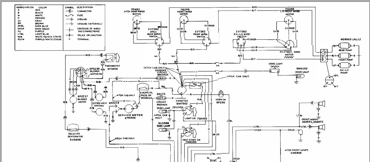 Caterpillar Track-Type Tractor D7F 94N Operators Service Manual Schematics