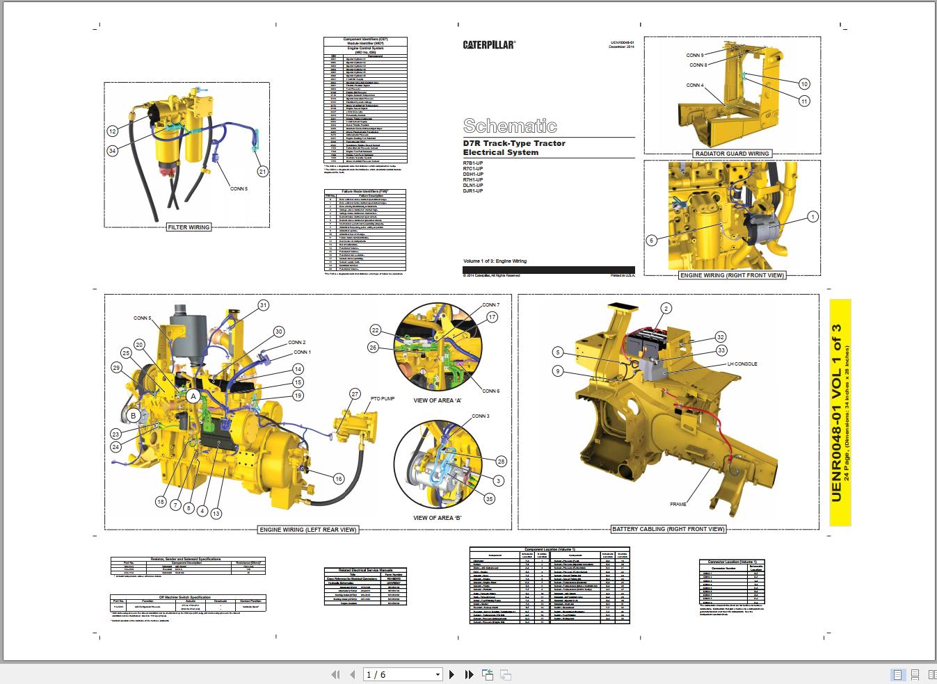 Caterpillar Track-Type Tractor D7R XR DJR Operators Service Manual ...