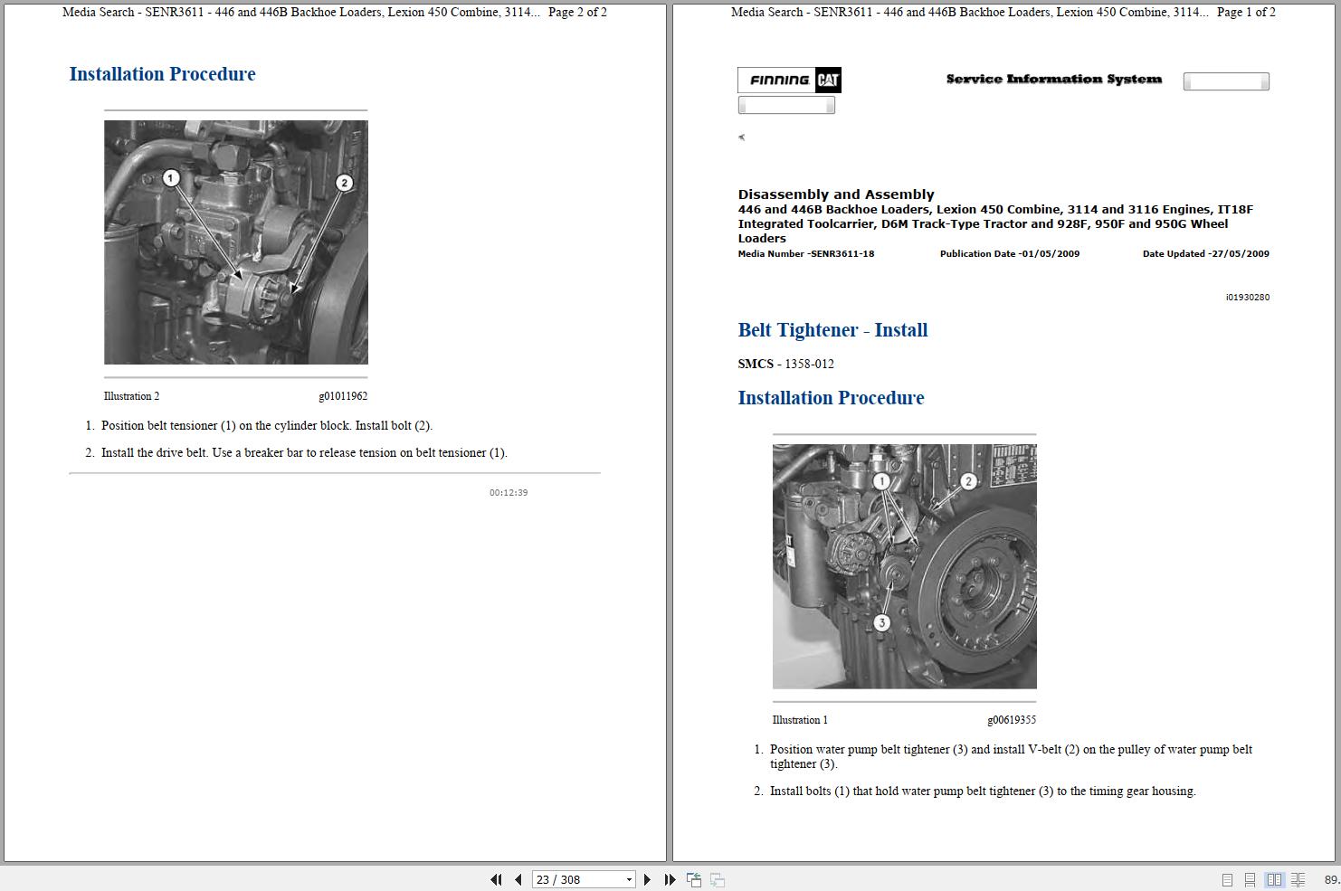 Caterpillar Vibratory Compactor CS-563D 2RZ Operators Service Manual ...