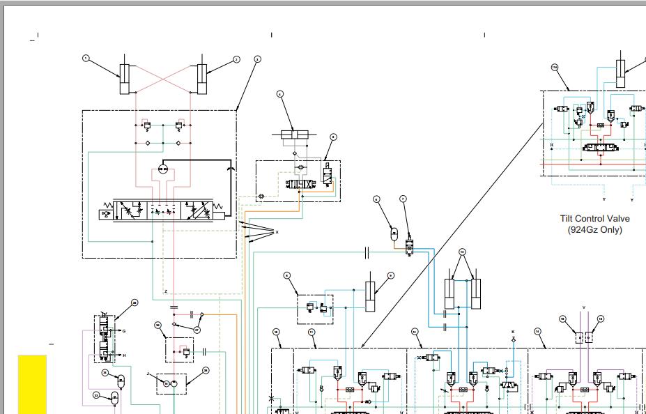Caterpillar Wheel Loader 924GZ 6YW Operators Service Manual Schematics
