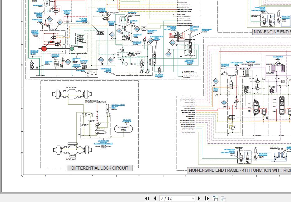 Caterpillar Wheel Loader 938H LKM Operators Service Manual Schematics