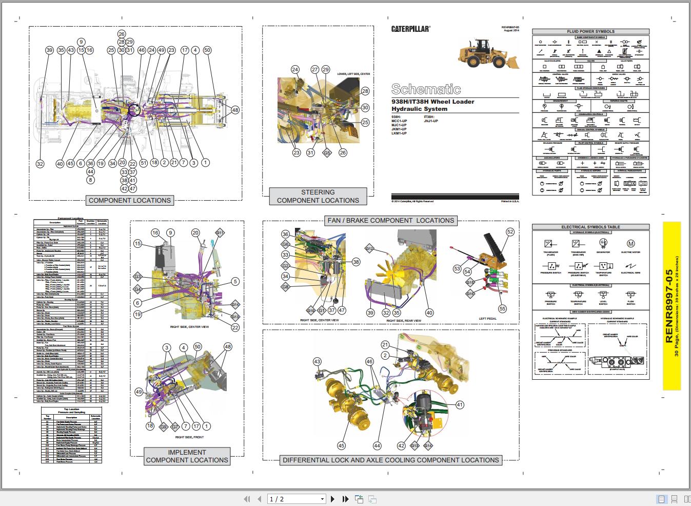 Caterpillar Wheel Loader 938H MCC Maintenance Disassembly Assembly ...