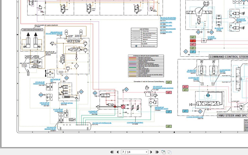 Caterpillar Wheel Loader 950H JAD Operators Service Manual Schematics