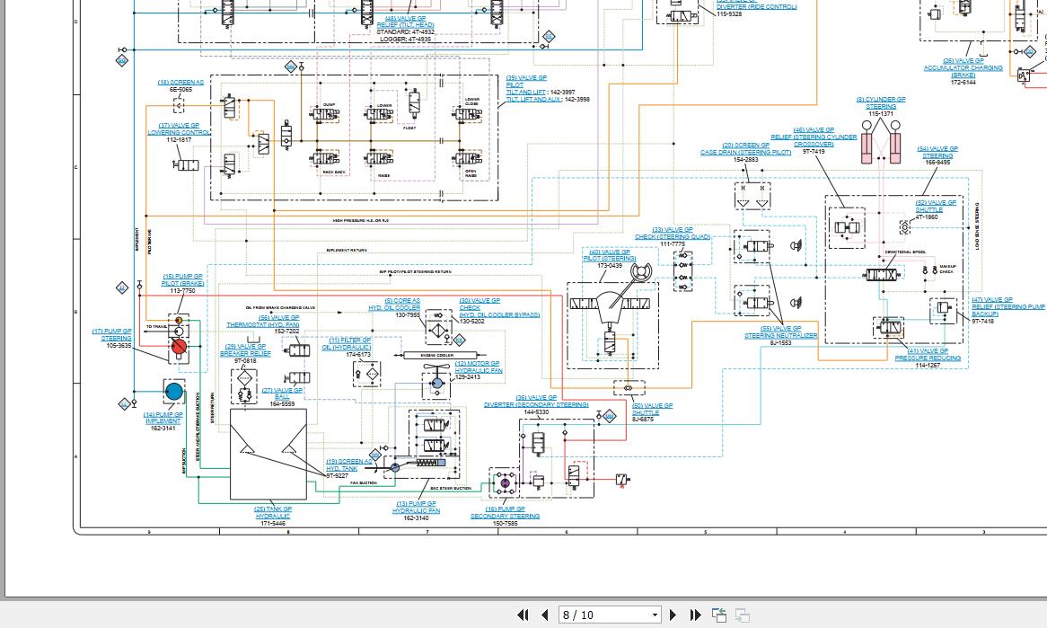 Caterpillar Wheel Loader 980G 2KR Operators Service Manual Schematics