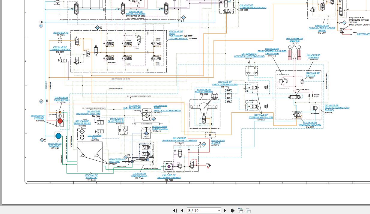 Caterpillar Wheel Loader 980G 2SR Operators Service Manual Schematics