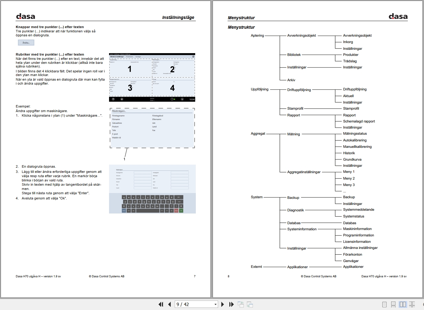 Dasa Bucking Software H70 User Manual SV