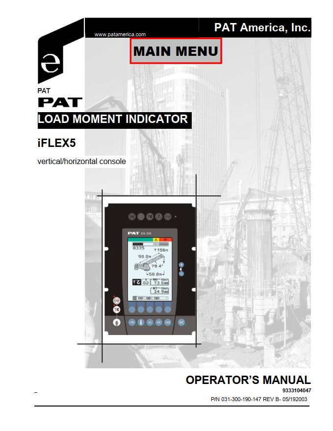 Grove Crane PAT LMI Level II Training Manuals and Schematics