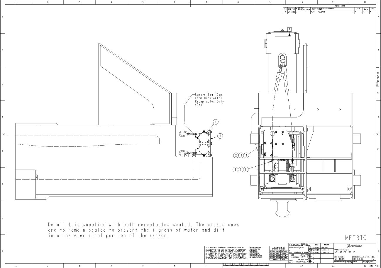 Grove Crane TMS800E07 Electrical Schematics