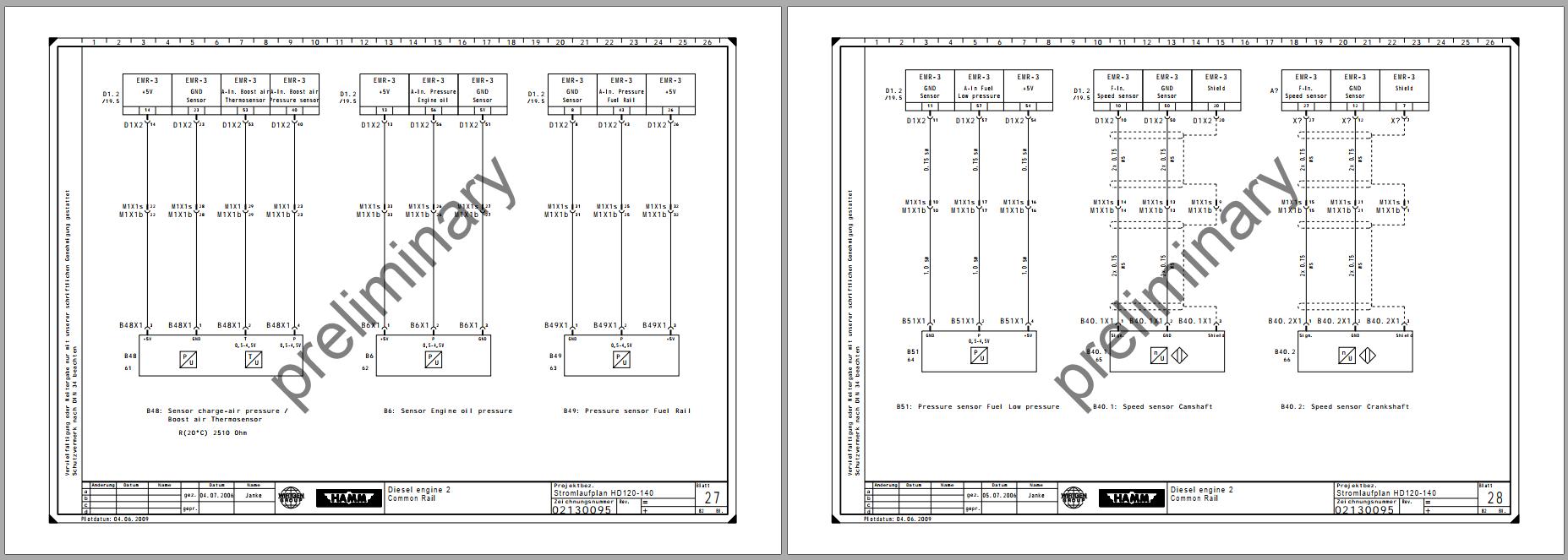 Hamm Roller HD+ 120-140 H184 Service Operators Manual Diagrams
