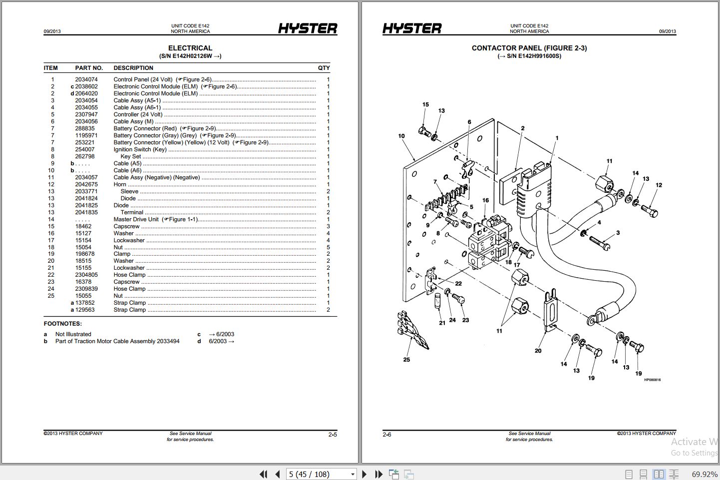 Hyster Forklift TRACTOR-RIDER T5XT E142 Parts Manual 897518 2013