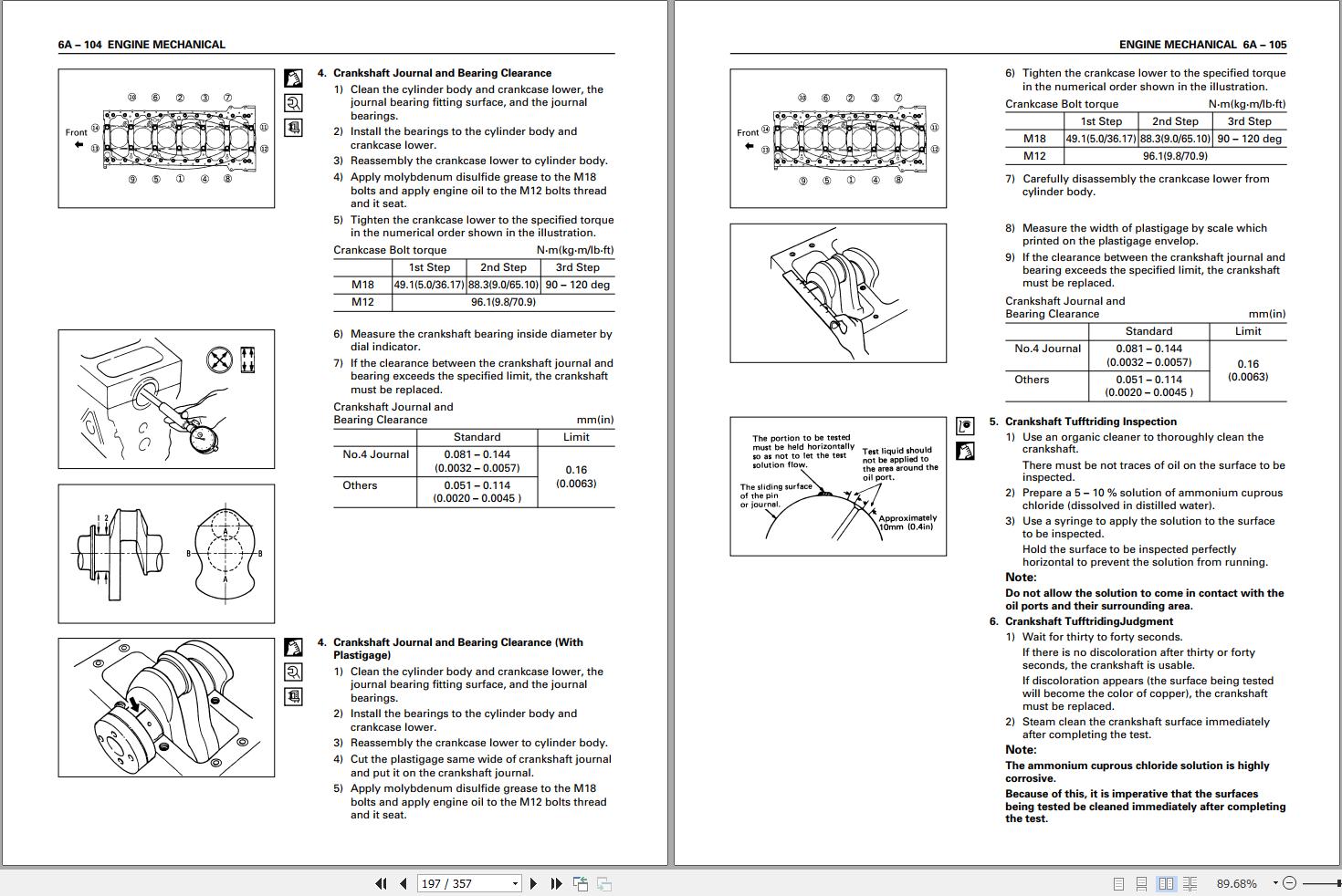 Isuzu Engine 6WG1-TC Workshop Manual