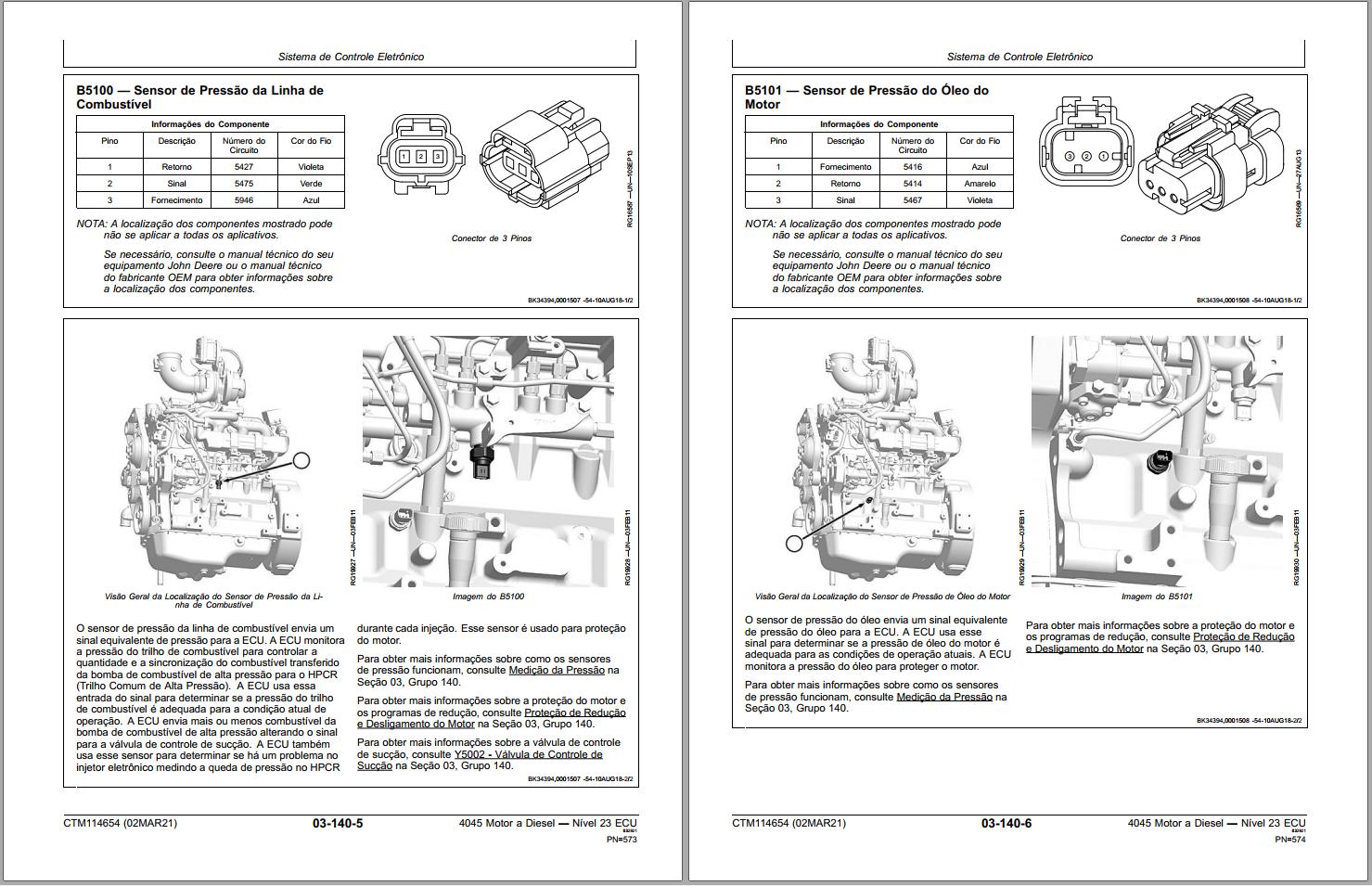 John Deere Diesel Engine 4045 Component Technical Manual CTM114654 PT