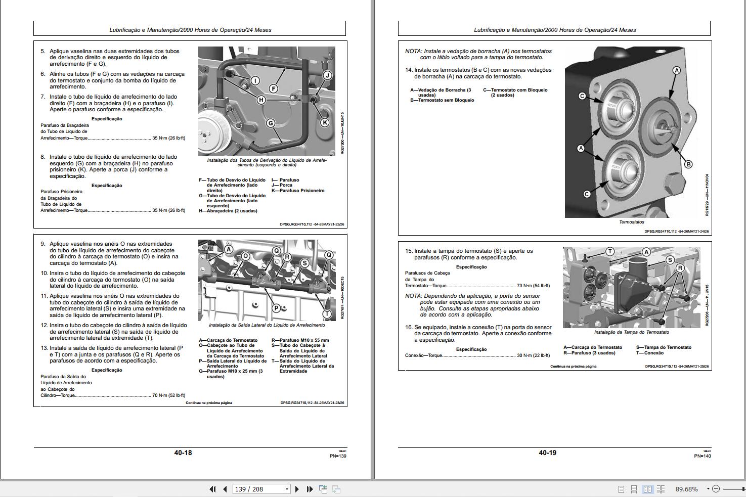 John Deere Engine 4.5L 6.8L PowerTech E Operators Manual OMRG37414 PT