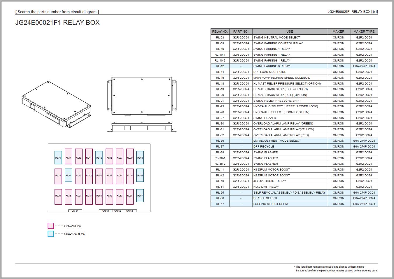Kobelco Crawler Crane SL6000 Electric Hydraulic Circuit Diagrams