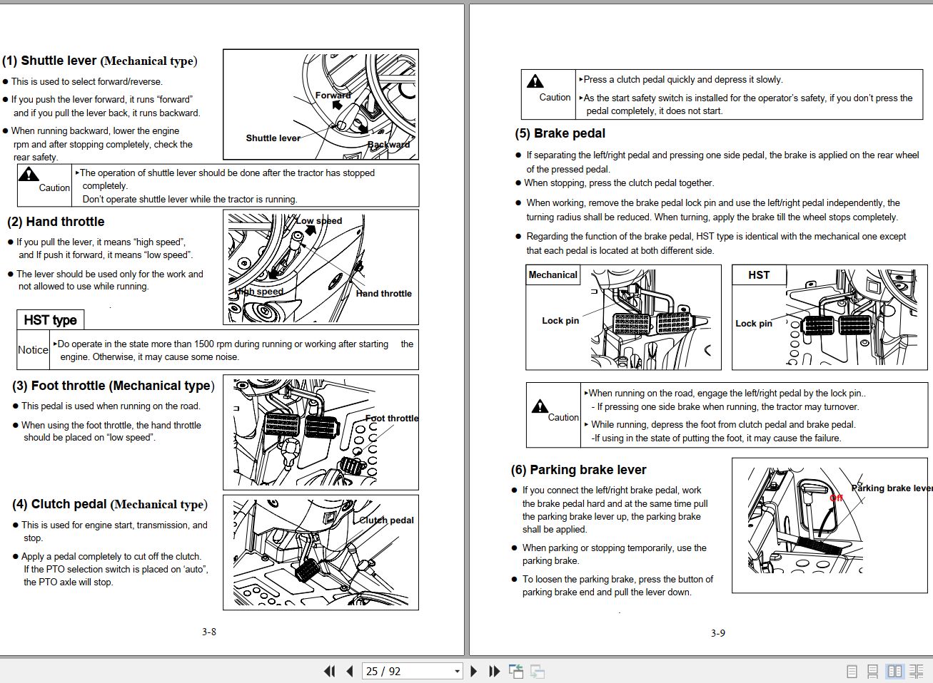 Landini Tractor 2840 3640 Operators Maintenance Manual OM 2840-3640 EN