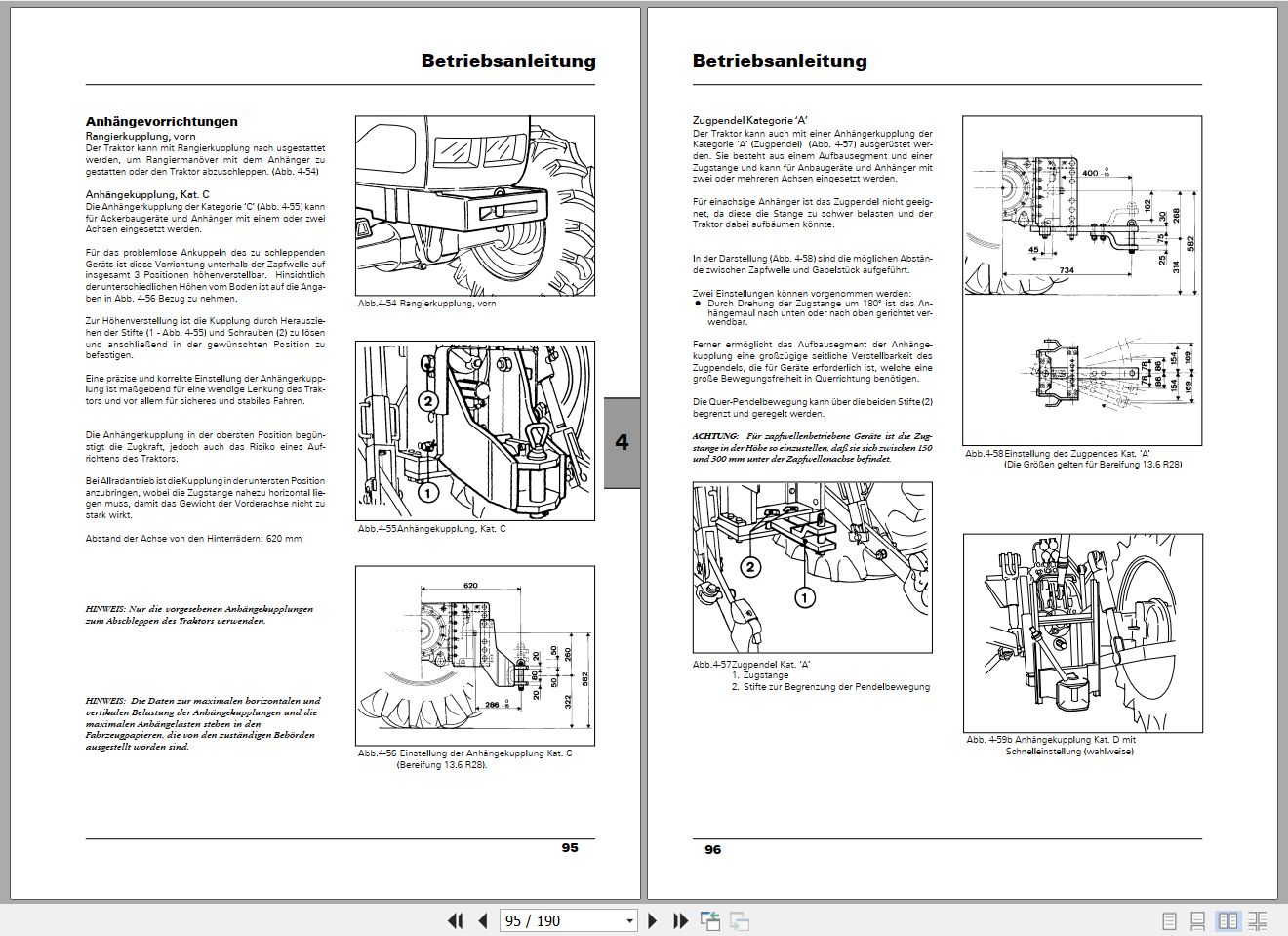 Landini Tractor Apline 70 T3 to 85GT T3 Operators Maintenance Manual ...