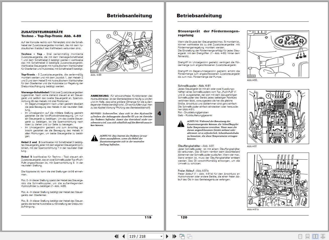 Landini Tractor Landpower 125-180 T3 Operators Maintenance Manual ...