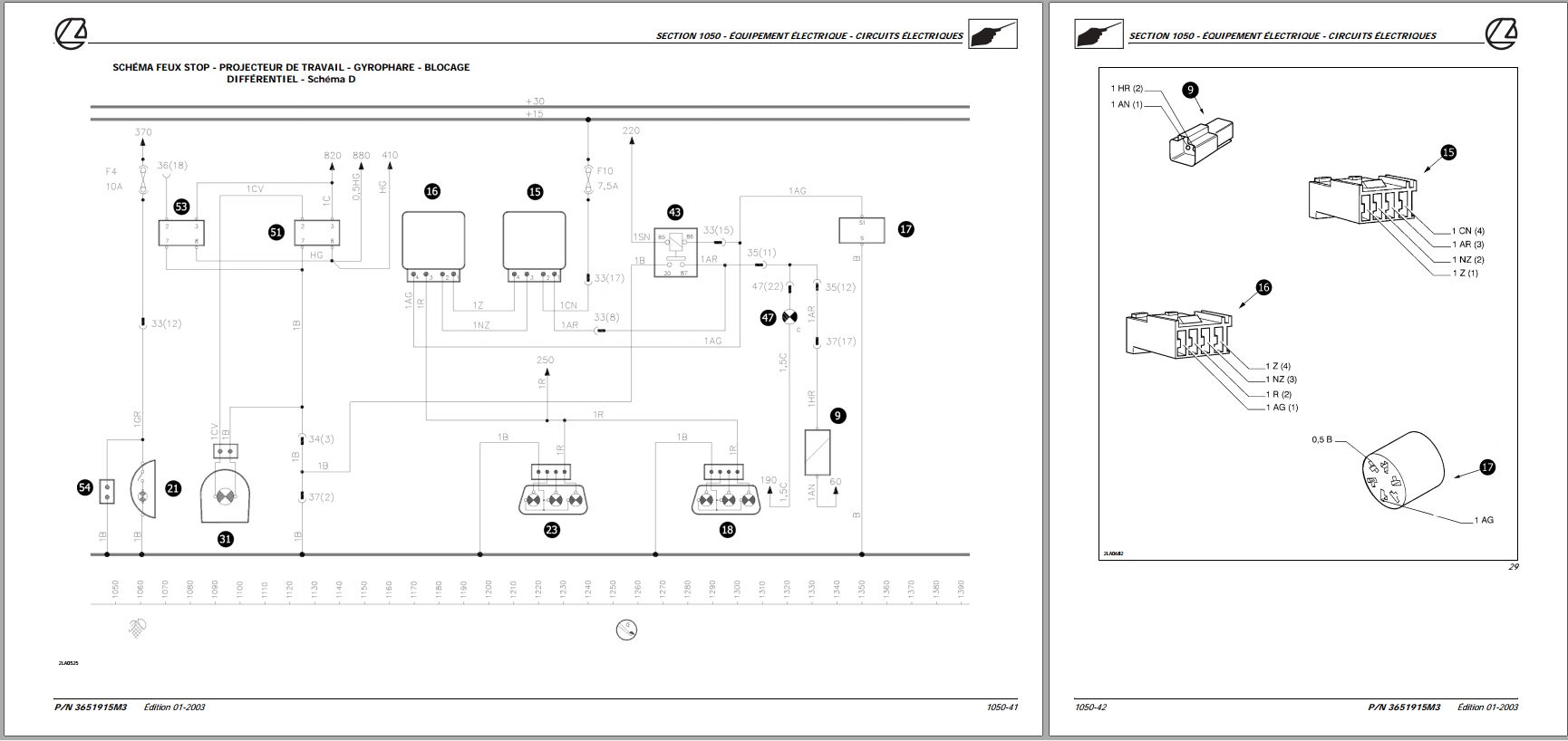 Landini Tractor MISTRAL 40 45 50 Service Manual 3651915M3 FR