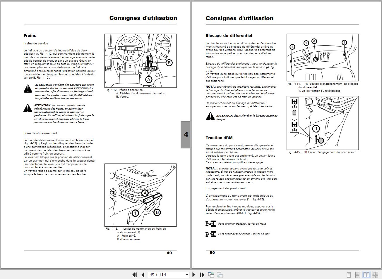 Landini Tractor Mistral 40 45 50 55 Operators Maintenance Manual ...