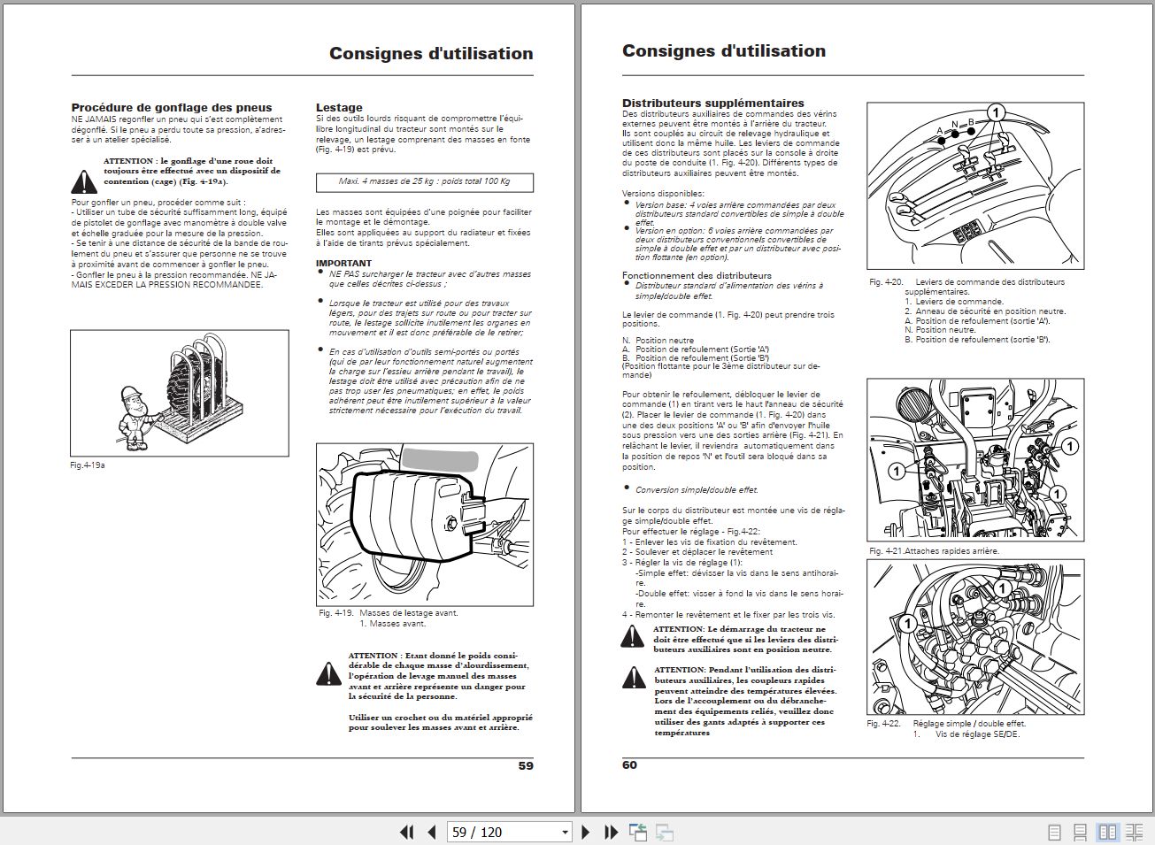 Landini Tractor Mistral 40 T3 to 55 T3 Operators Maintenance Manual ...