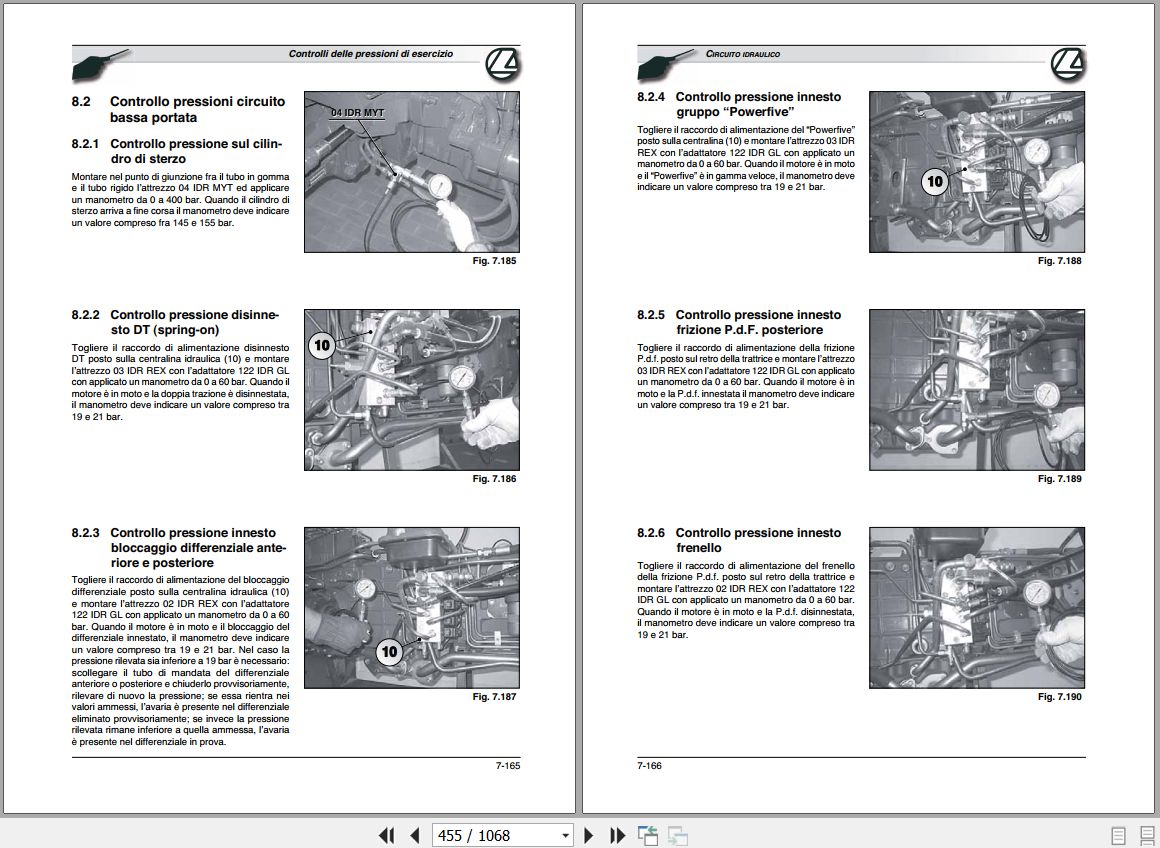 Landini Tractor Vision 100 105 M4 Tier3 Service Manual 3667237M4 IT