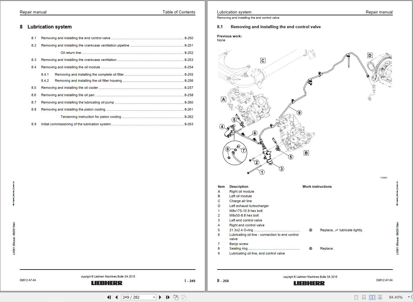 Liebherr Engine D9512 A7-04 Repair Manual 11387178
