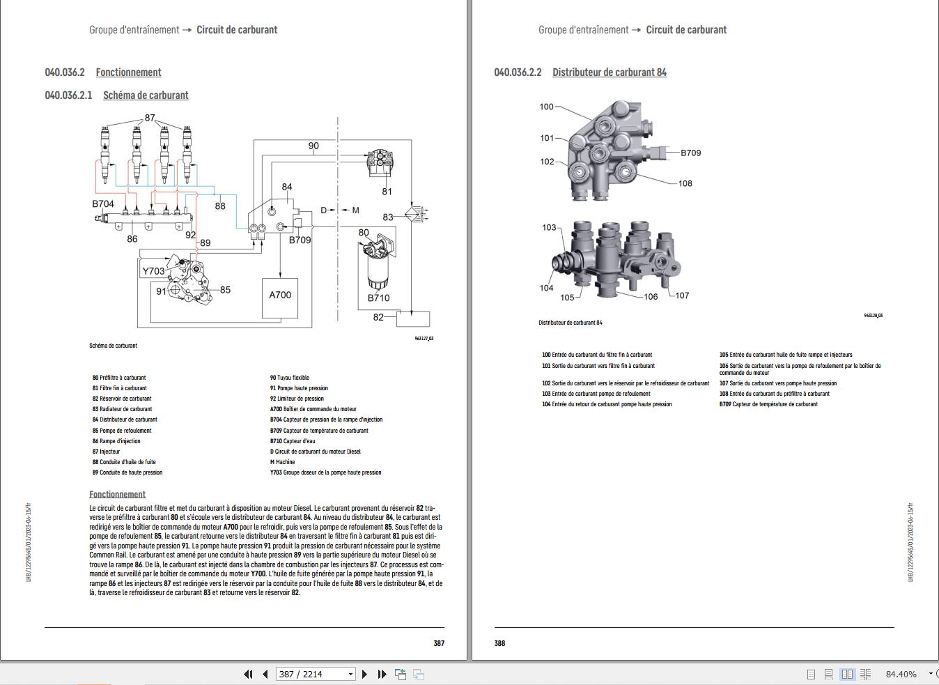 Liebherr Excavator A918-1184 Technical Manual FR