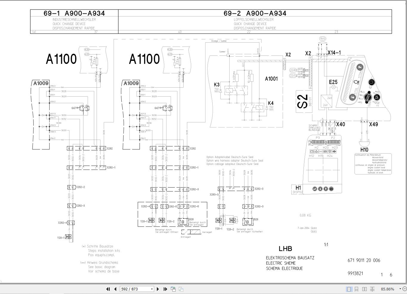 Liebherr Excavator R900C-Li R904C-Li Technical Manual 10069965