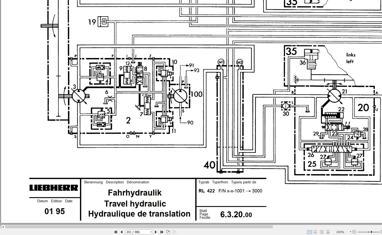 Liebherr Pipe Layers RL422 RL22B RL42B RL52 Service Manual