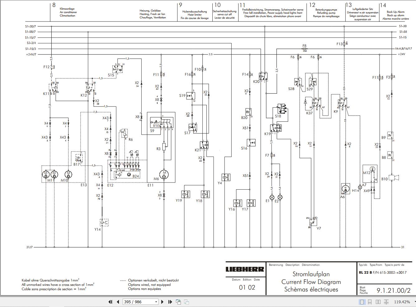 Liebherr Pipe Layers RL422 RL22B RL42B RL52 Service Manual