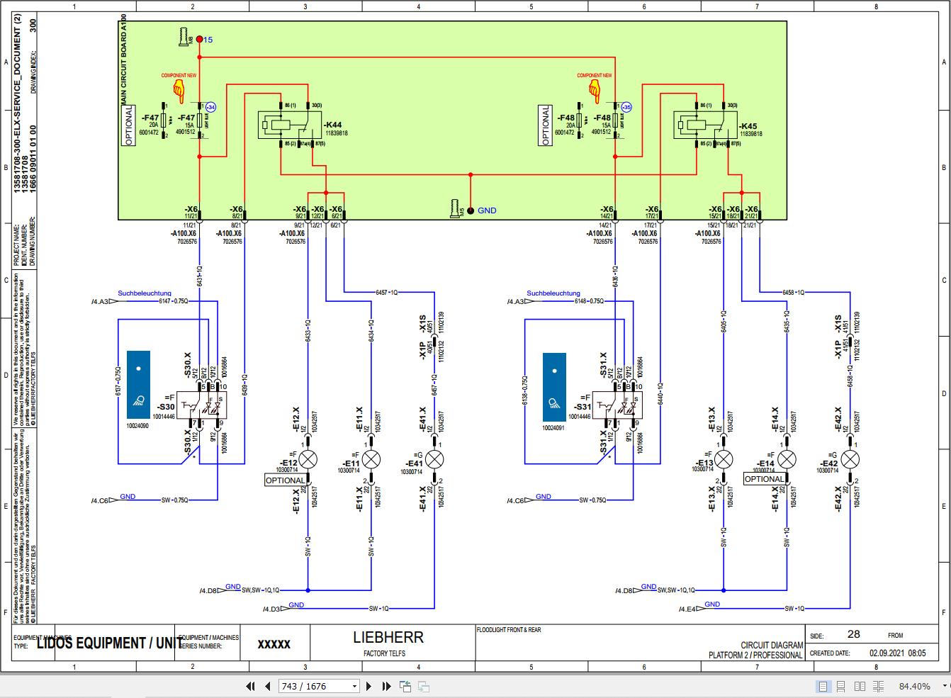 Liebherr Telescopic Handler T41-7-1665_3AS Service Manual 12261270 2023