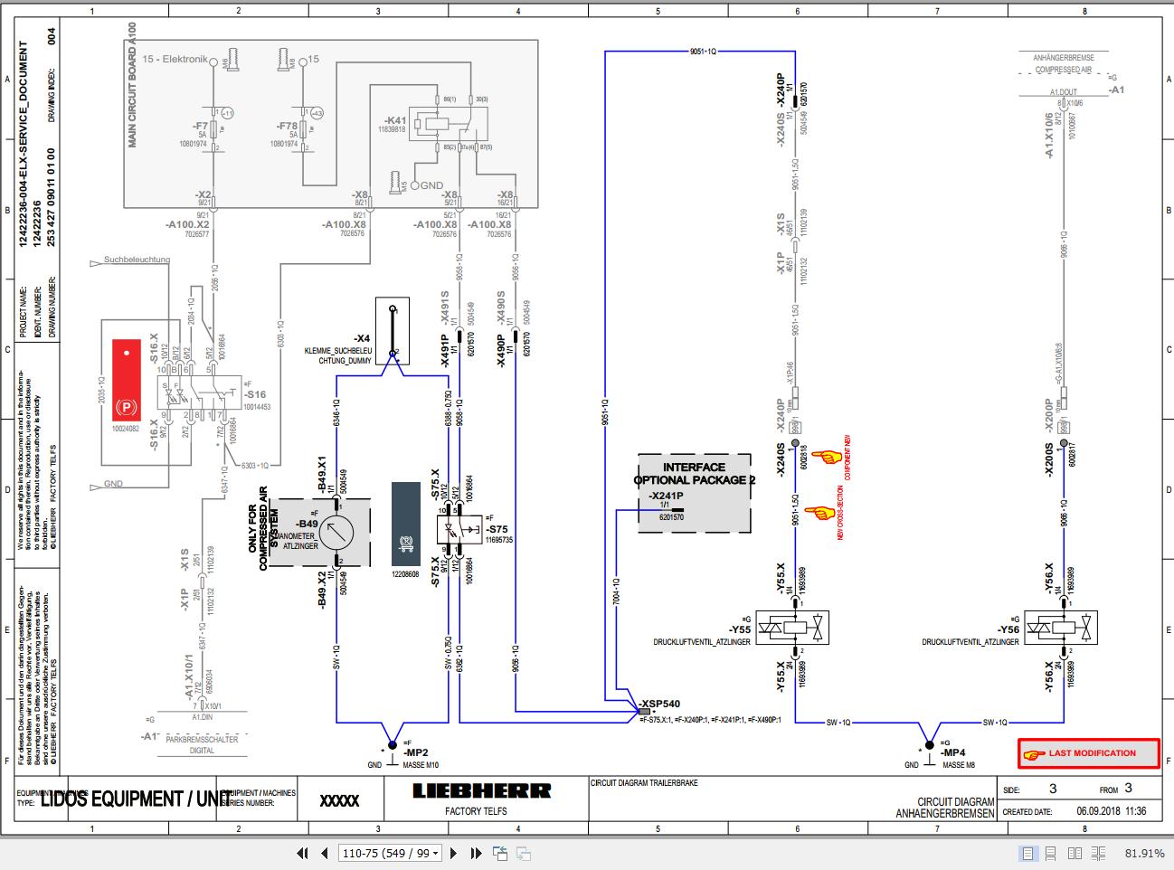 Liebherr Telescopic Handler T41-7-1665_4F Service Manual 12231159 2020