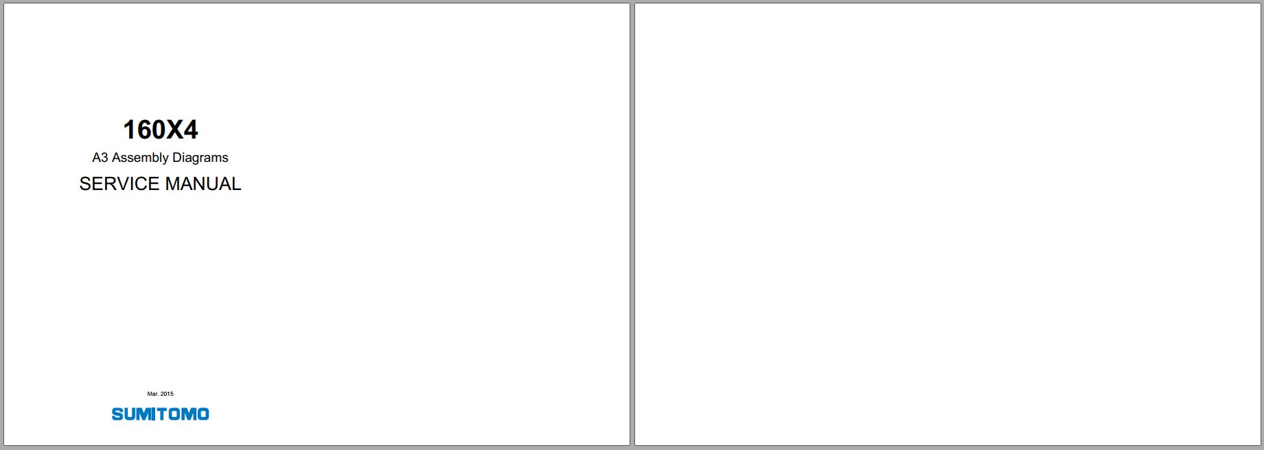 Link Belt Excavator 160X4 A3 Assembly Diagrams Service Manual WLSM1607 ...