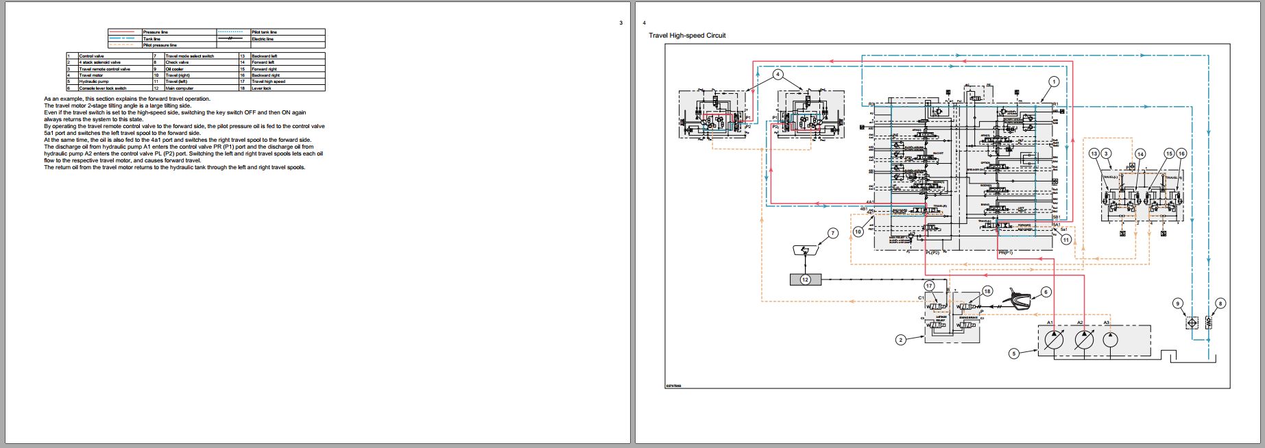 Link Belt Excavator 160X4 A3 Assembly Diagrams Service Manual WLSM1607 ...