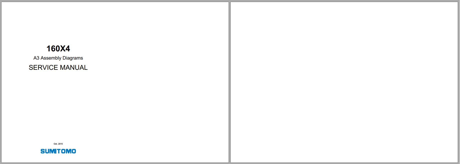 Link Belt Excavator 160X4 A3 Assembly Diagrams Service Manual WLSM1607 ...