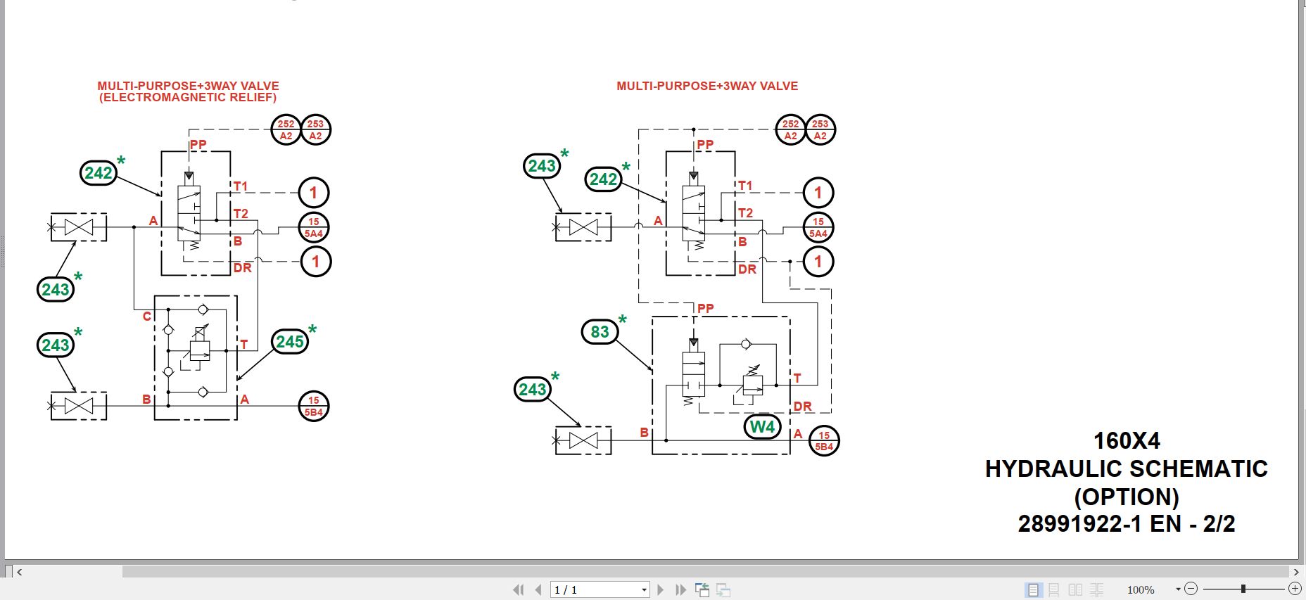 Link Belt Excavator 160X4 Hydraulic Schematic