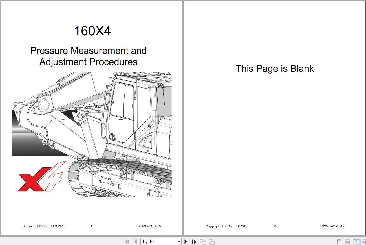 Link Belt Excavator 160X4 Pressure Measurement And Adjustment ...