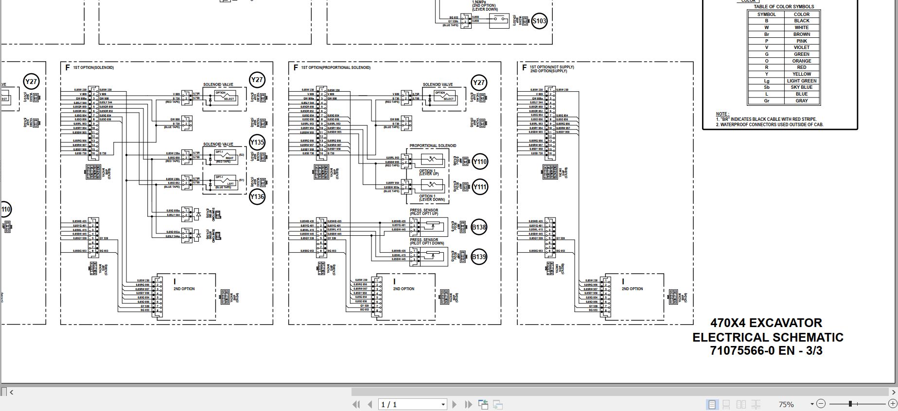 Link Belt Excavator 470X4 Electrical Schematic