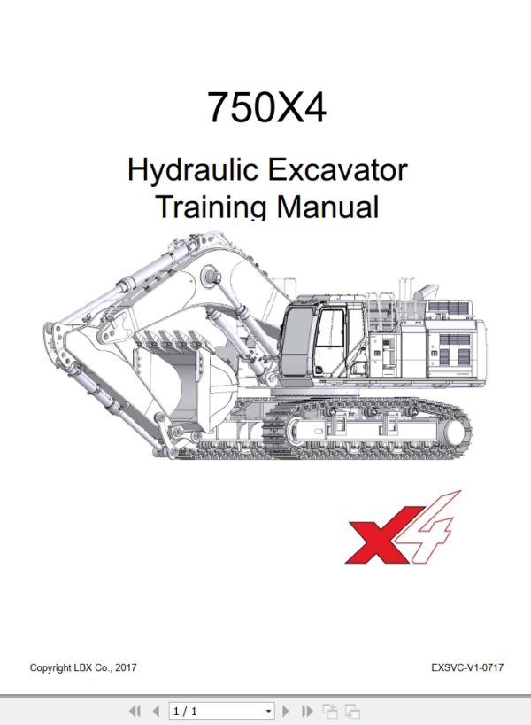 Link Belt Excavator 750X4 Training Manual
