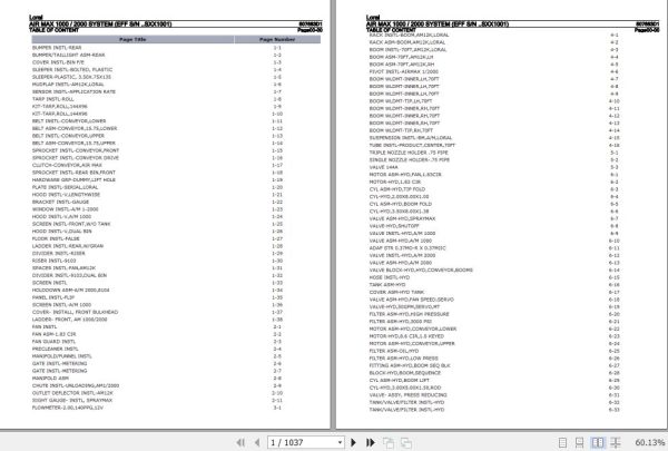 Loral Air Max System 1000 2000 Parts Catalog 507663D1