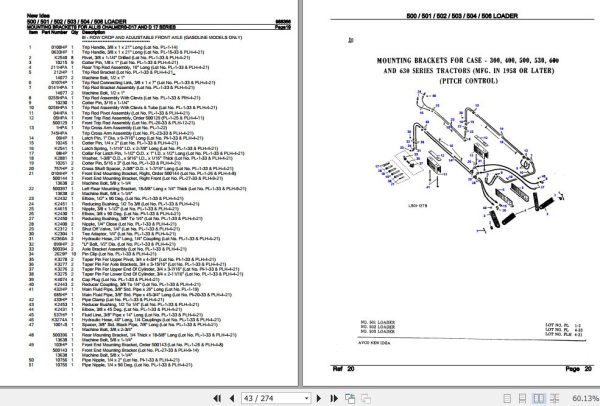 New Idea Loader 500 501 502 503 504 506 Parts Catalog 986356