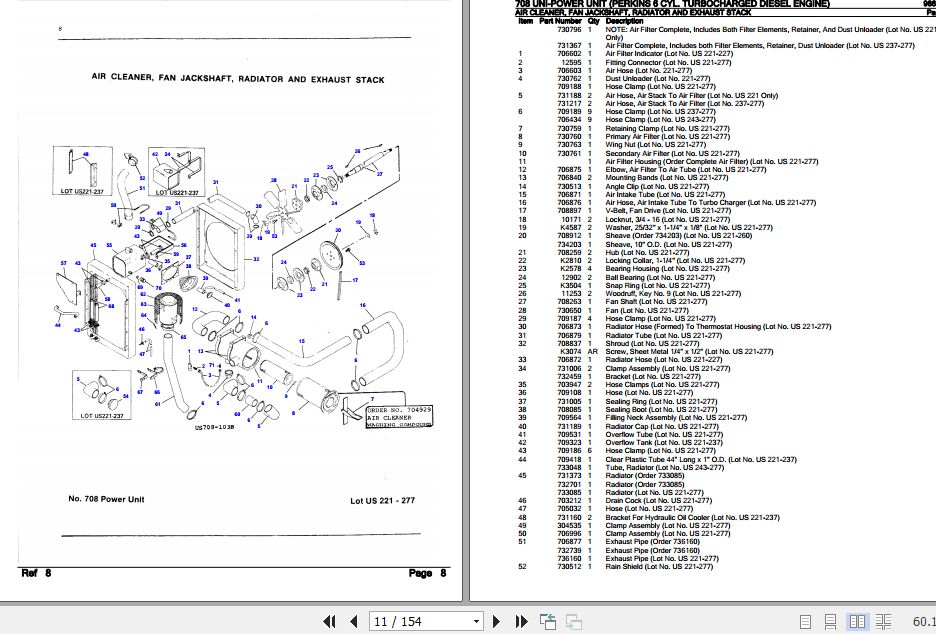 New Idea Uni-Power Unit 708 Parts Catalog 986161