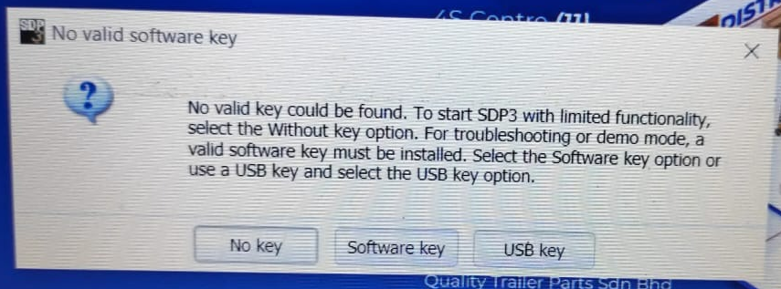 How To Fix Error "Scania USB Key" When install Scania SDP3