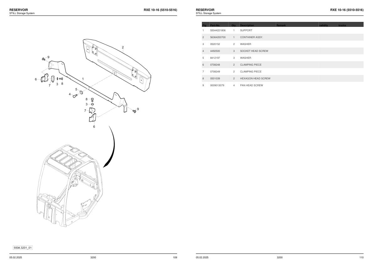 Still Forklift RX50-10 RX50-13 RX50-15 RX50-16 Spare Parts Catalog ...