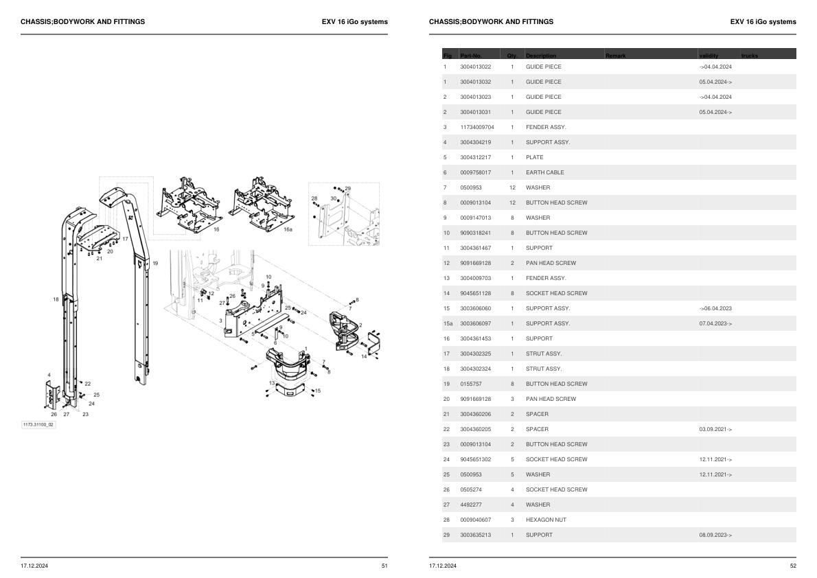 Still Stacker EXV16 iGo Systems Spare Parts Catalog
