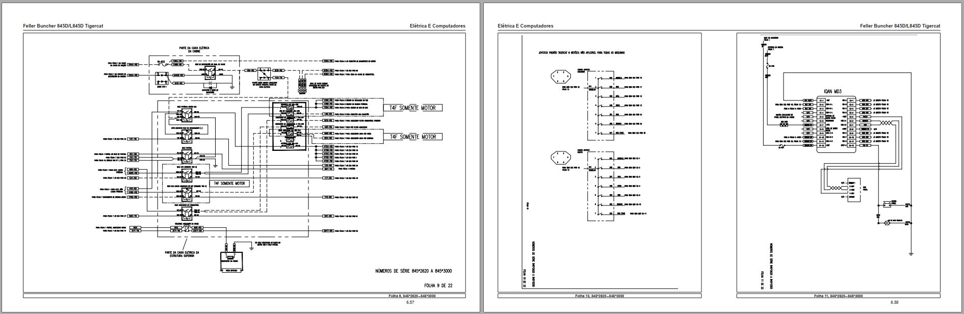 Tigercat Feller Buncher 845D L845D Service Manual 43288APOR