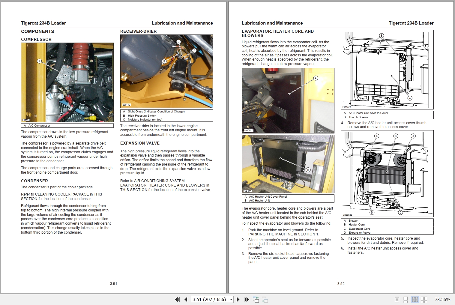 Tigercat Loader 234B Service Manual 71134AENG