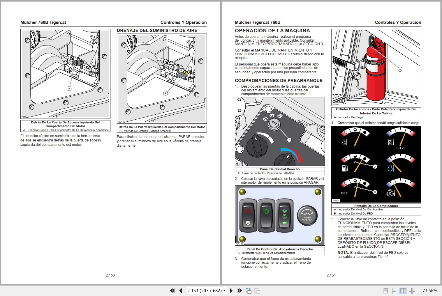 Tigercat Mulcher 760B Maintenance Manual 60142ASPA